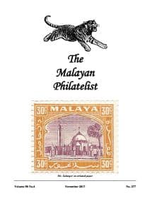 Malaya Study Group : The Malayan Philatelist Issues