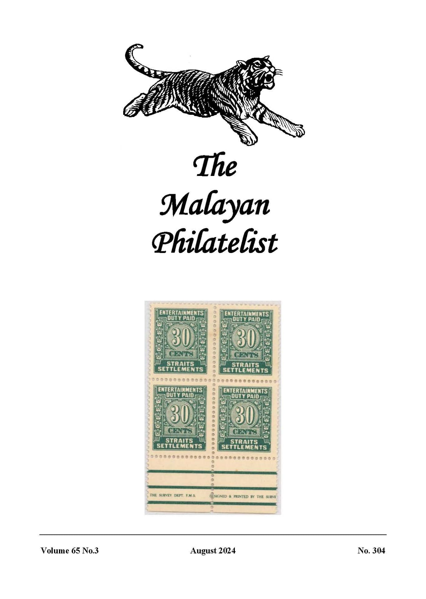 Malaya Study Group : The Malayan Philatelist Issues